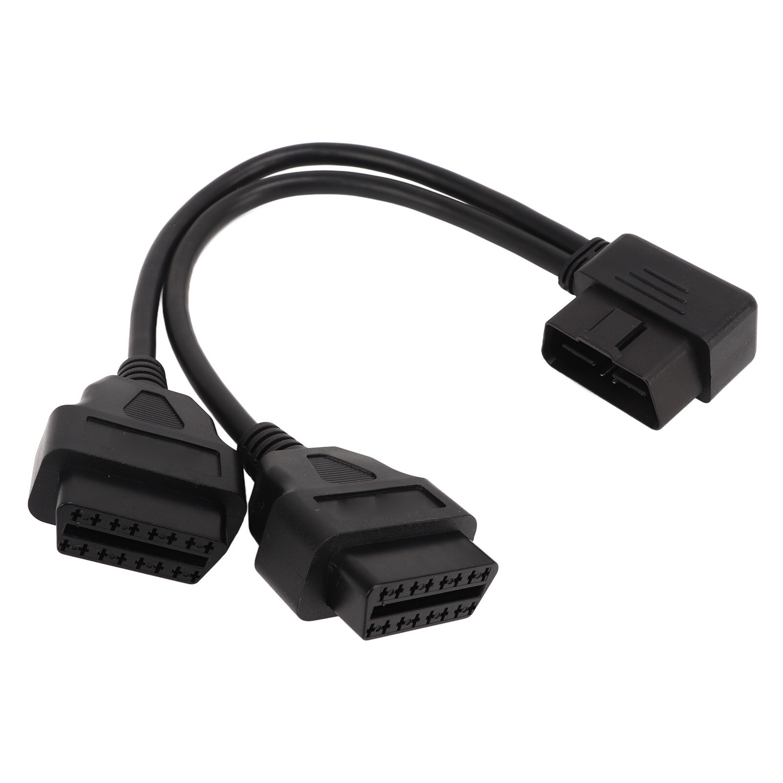 Разветвитель OBD2 1 в 2 Y-образный удлинительный кабель, 16-контактный автомобильный диагностический удлинитель, адаптер, подходит для порта OBDII 12 В 24 В
