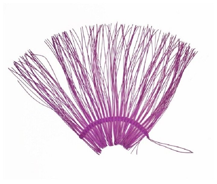 Каркас "Веер" из ротанга фиолетовый 88см*45см для упаковки цветов