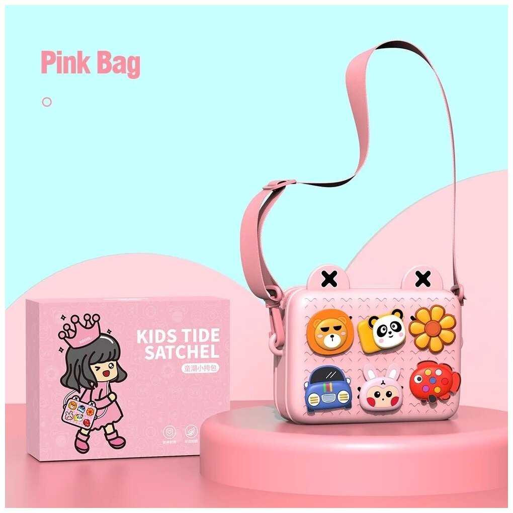 Сумка SWANKY ACCESSORIES, фактура рельефная, розовый — фото 1