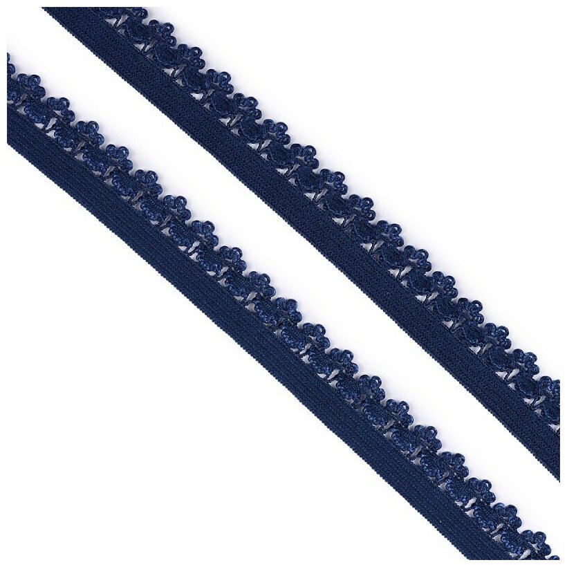 Резинка ажурная бельевая шир.12мм цв.919 темно-синий упак.10 м