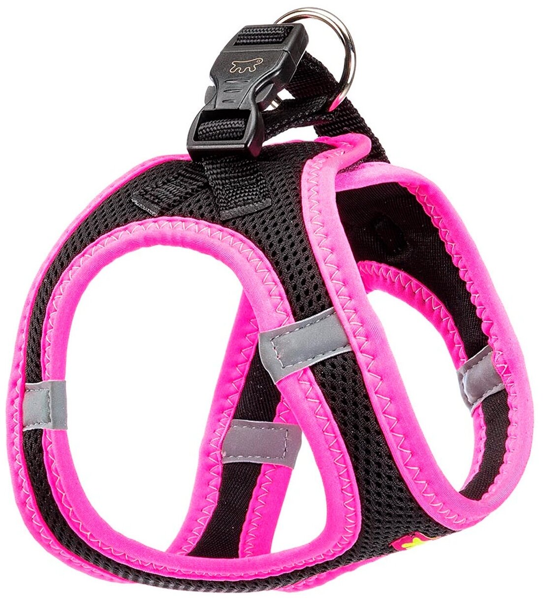 Шлейка для собак маленьких пород Ferplast Kaori P XS черно-розовая (1 шт)