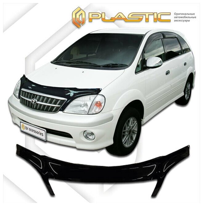 Дефлектор капота Toyota Nadia Type SU SXN10H 1999-2002 Classic черный exclusive