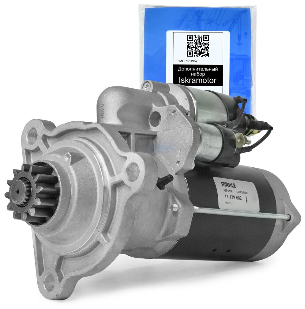 Стартер 24V, 5.5kW, 11-зуб, MAHLE MS755 AZF4874 для Mercedes-Benz (IMS309602)