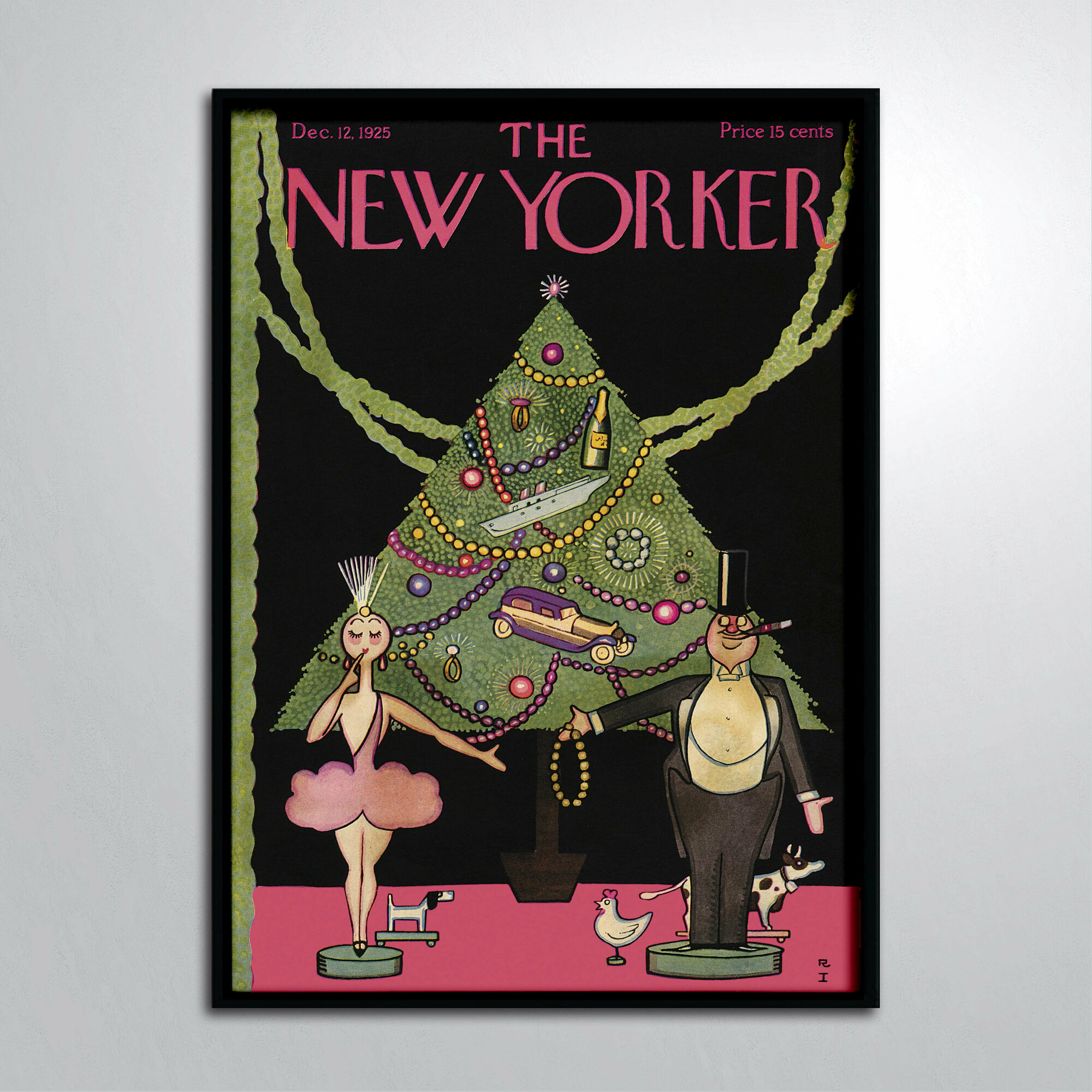 Постер без рамы/Постер для интерьера/Плакат Винтажный Журнал Нью Йоркер The NEW YORKER 12 декабрь 1925г (А2/420х594)