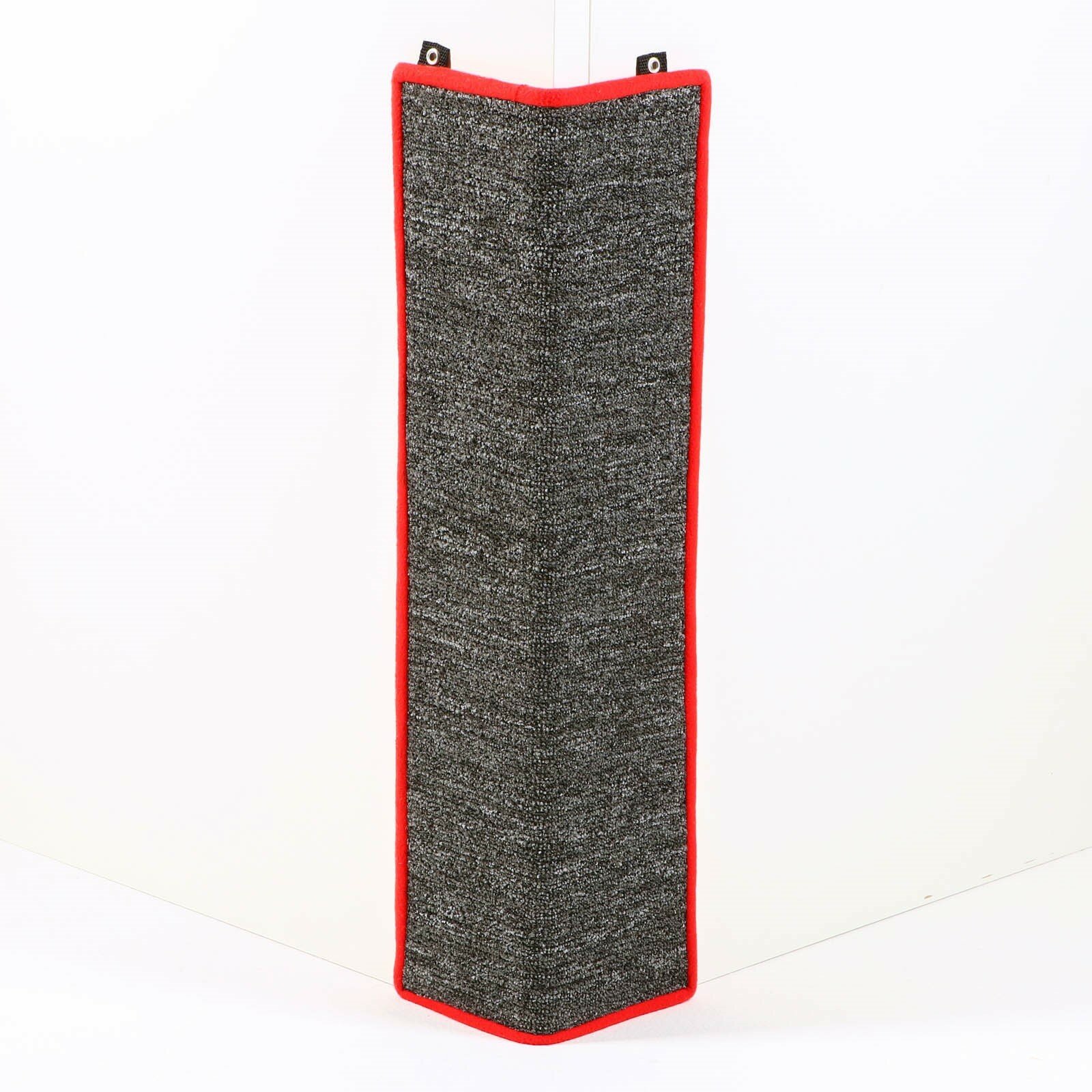 Когтеточка угловая, 67×14 см, большая, с пропиткой, цвет микс