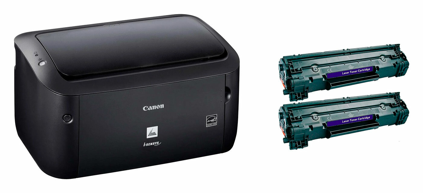 Принтер лазерный Canon i-Sensys LBP6030B + 2 шт. Картриджа 725 (8468B042), черный