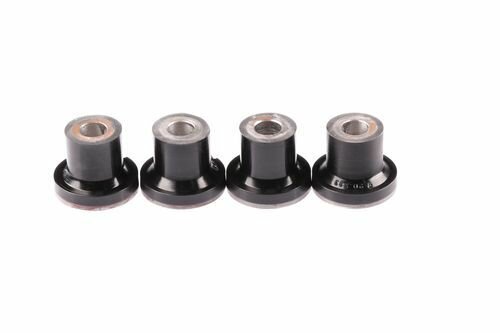 Комплект полиуретановых сайлентблоков из 4 шт, для рулевой рейки PolyBlack T-20-313 TOYOTA Alphard ANH10 ОЕМ: 44200-28470