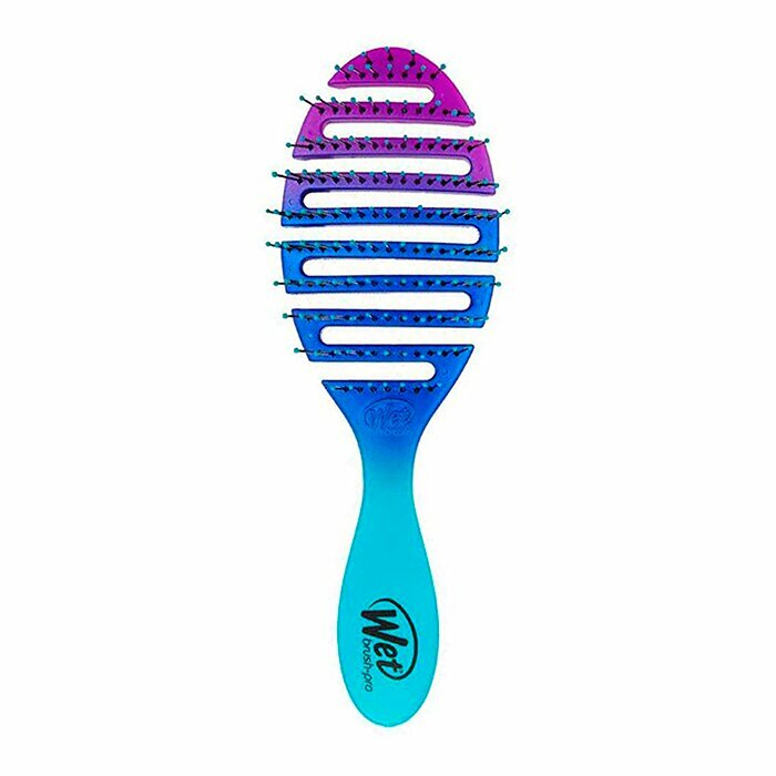 Щетка для быстрой сушки волос с мягкой ручкой, омбре / FLEX DRY - OMBRE TEAL