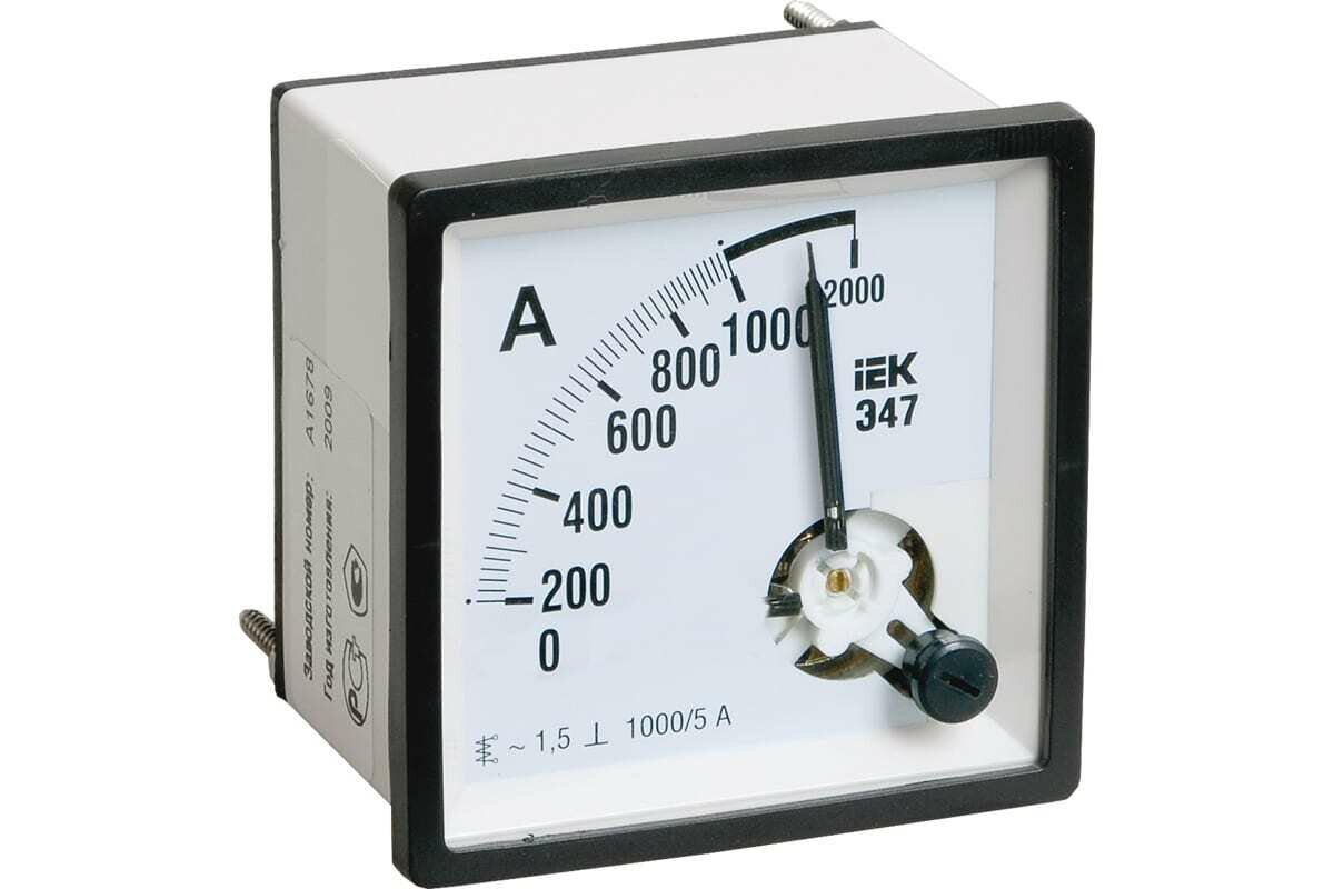Амперметр Э47 2000/5А кл. точн. 1,5 72х72мм