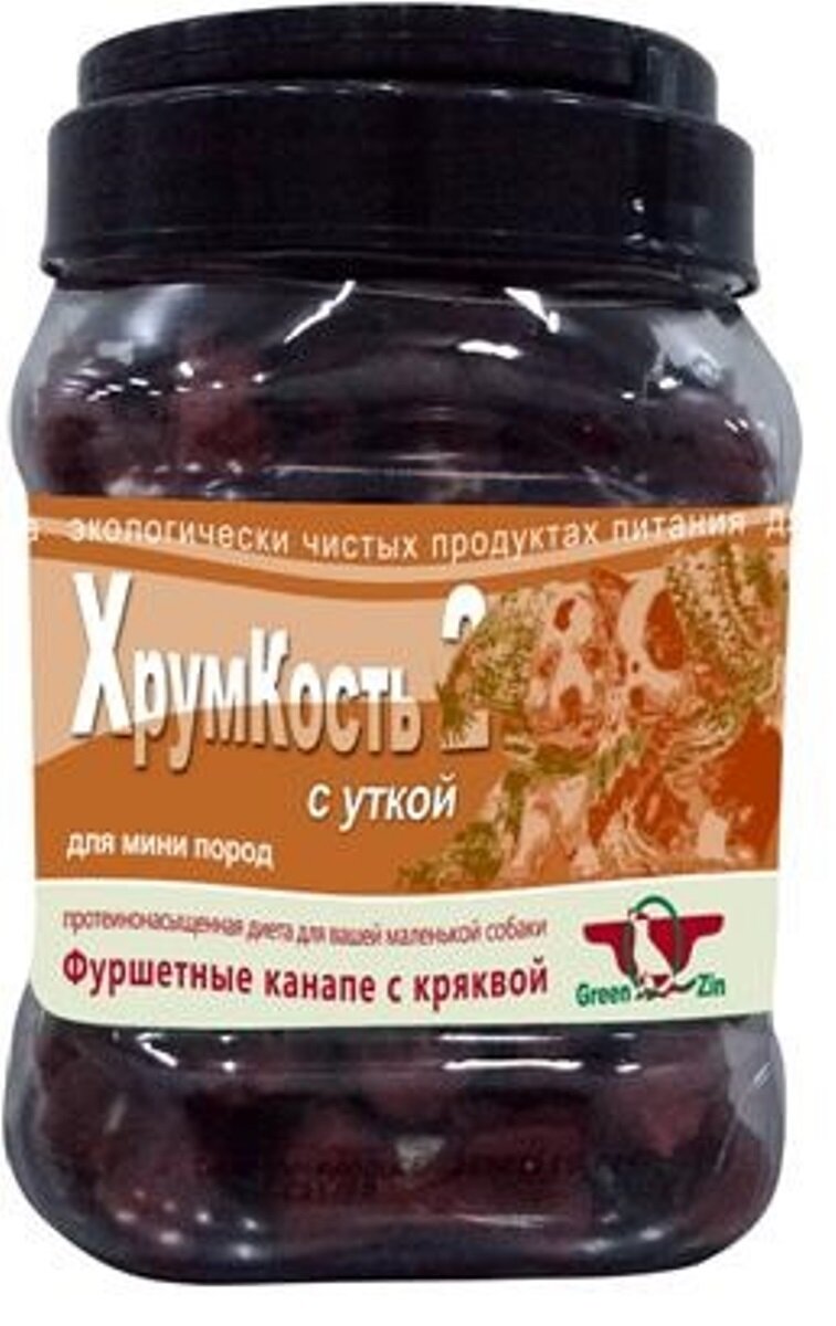 Лакомство для собак Green Qzin Хрумкость 2 с уткой, 750 г