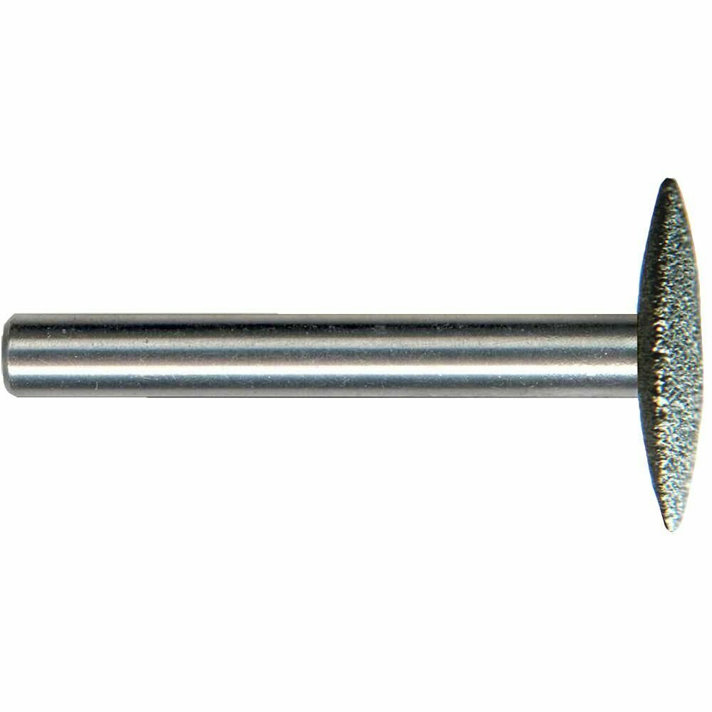 Фреза алмазная для бормашин МонАлиТ Линза L60, H5, 30 мм, с хвостовиком 6 мм