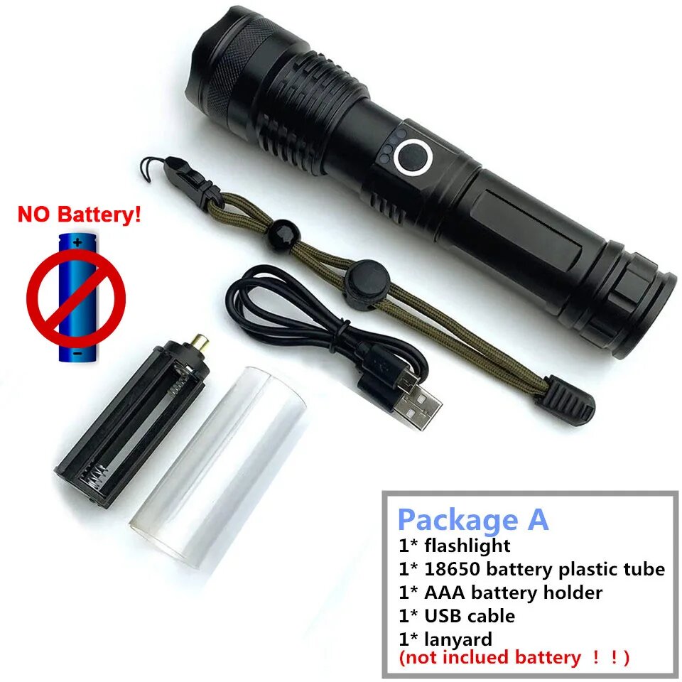 Фонарик xhp70, самый мощный фонарь, аккумуляторный фонарь, usb зум 18650, аккумулятор 26650, лучший для кемпинга, улицы и чрезвычайных ситуаций