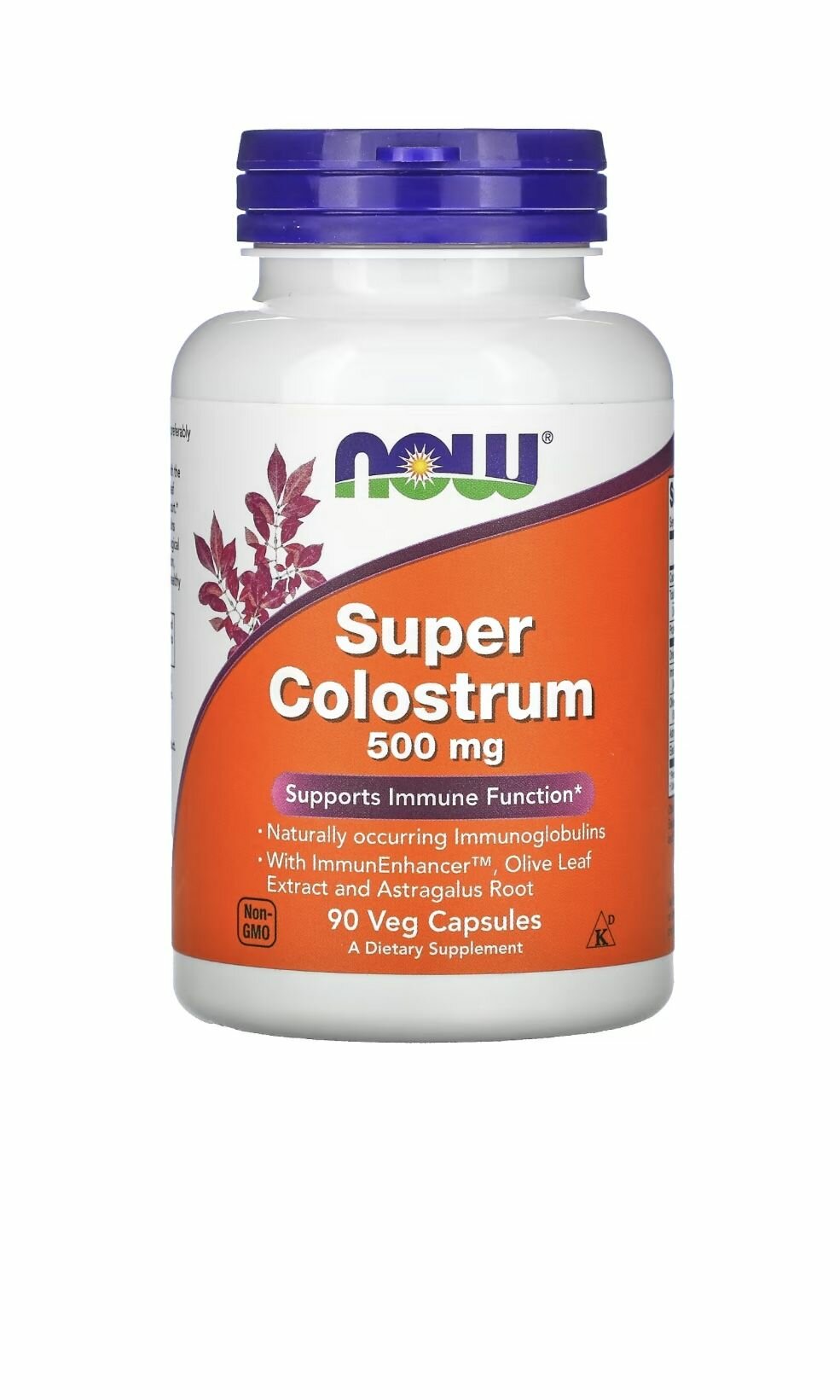 Супер Колострум NOW Super Colostrum 500 mg 90 капсул