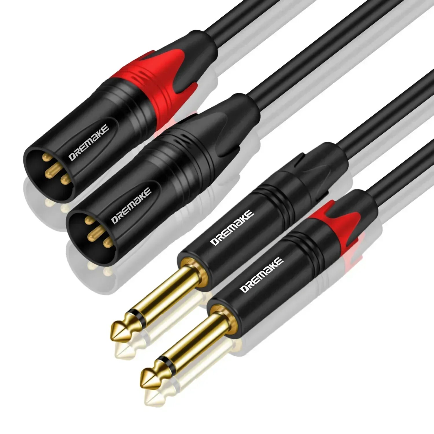 DREMAKE HiFi аудиокабель XLR-XLR 6.35 мм 5м