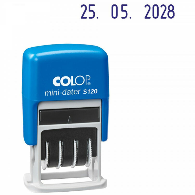 Датер автоматический COLOP 3,8мм месяц цифрами (мини)арт. S120Bank