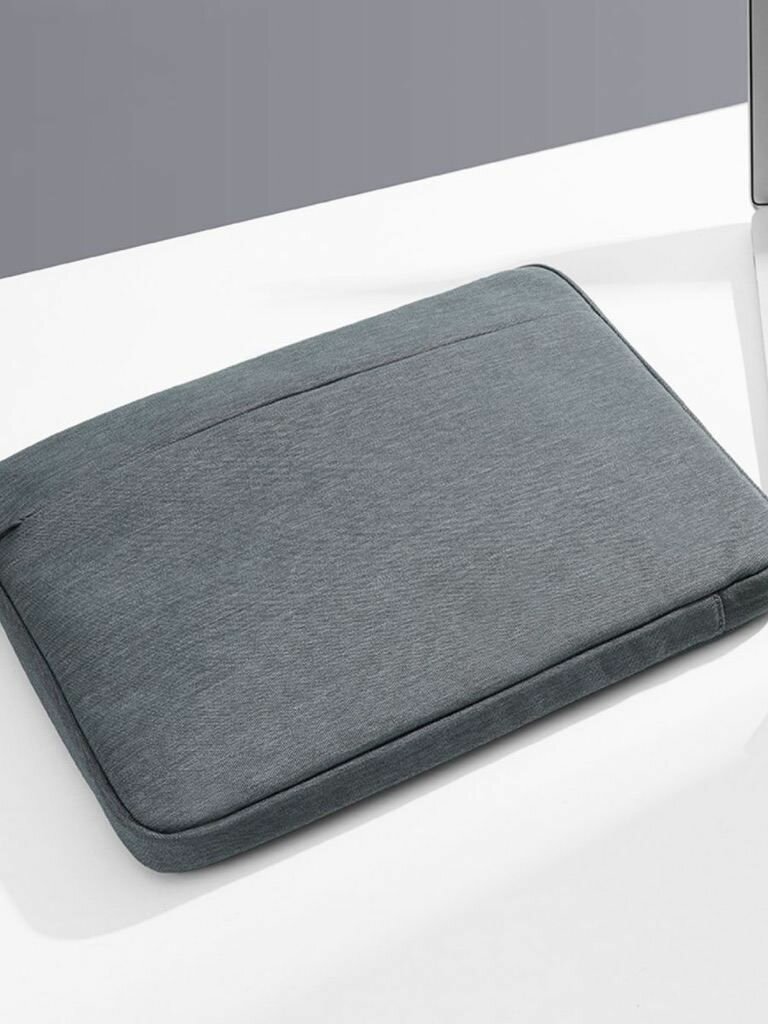 Чехол-папка для ноутбука с карманом 14 дюймов / Сумка для MacBook / Чехол для планшета на молнии