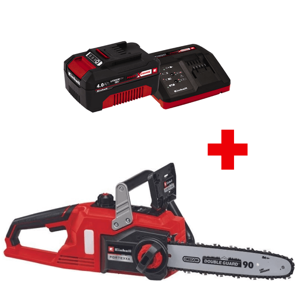 Пила цепная аккумуляторная FORTEXXA 18/30 Einhell, 4600010SET, АКБ 4Ач и ЗУ