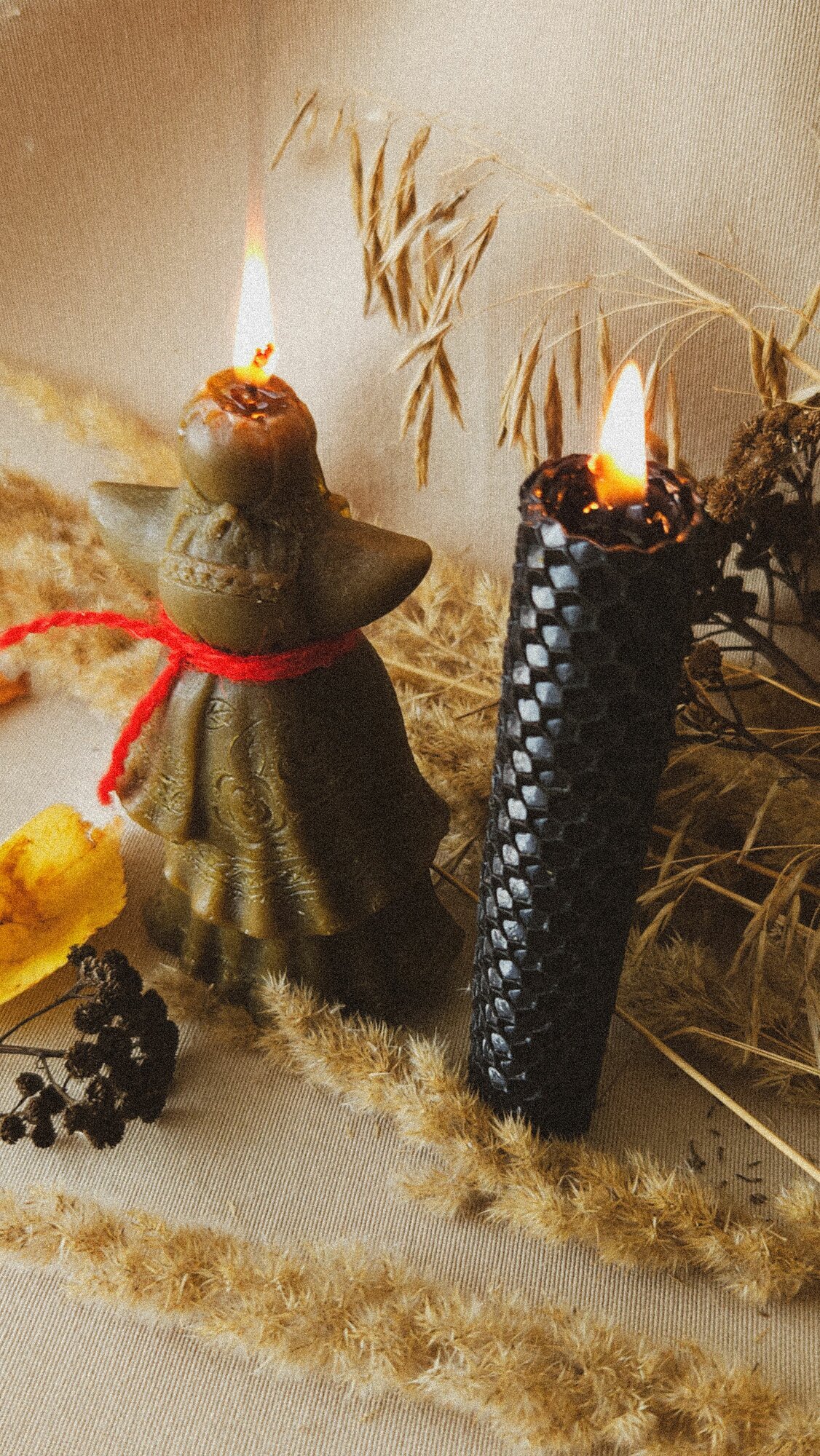 Свеча Берегиня/ Набор для чистки и оберега/ Свечи с ладаном и полынью