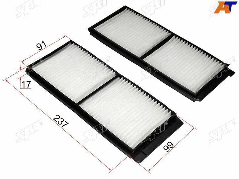 . SAT Фильтр салона для MAZDA 2 07-