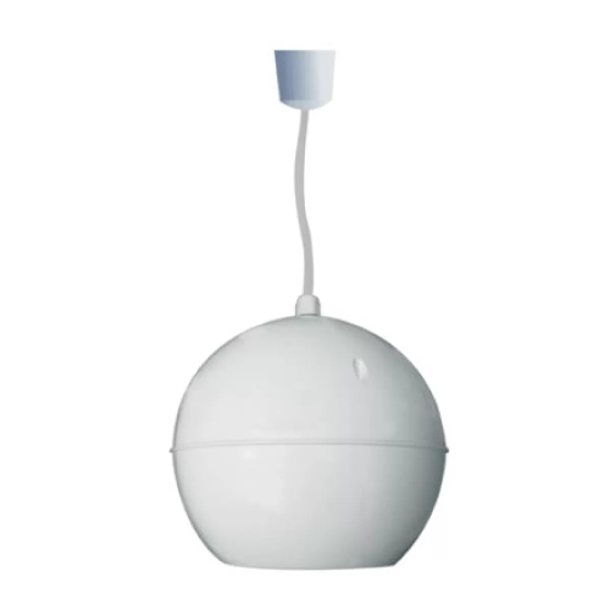 DSSPS-210D Подвесной сферический громкоговоритель, 2,5/5/10 Вт, линия питания 100 В, диапазон частот 150-15000гц, 92 дБ, корпус из пластика ABS, цвет белый, 194(D)х170 мм, вес 1,44 кг, DSS