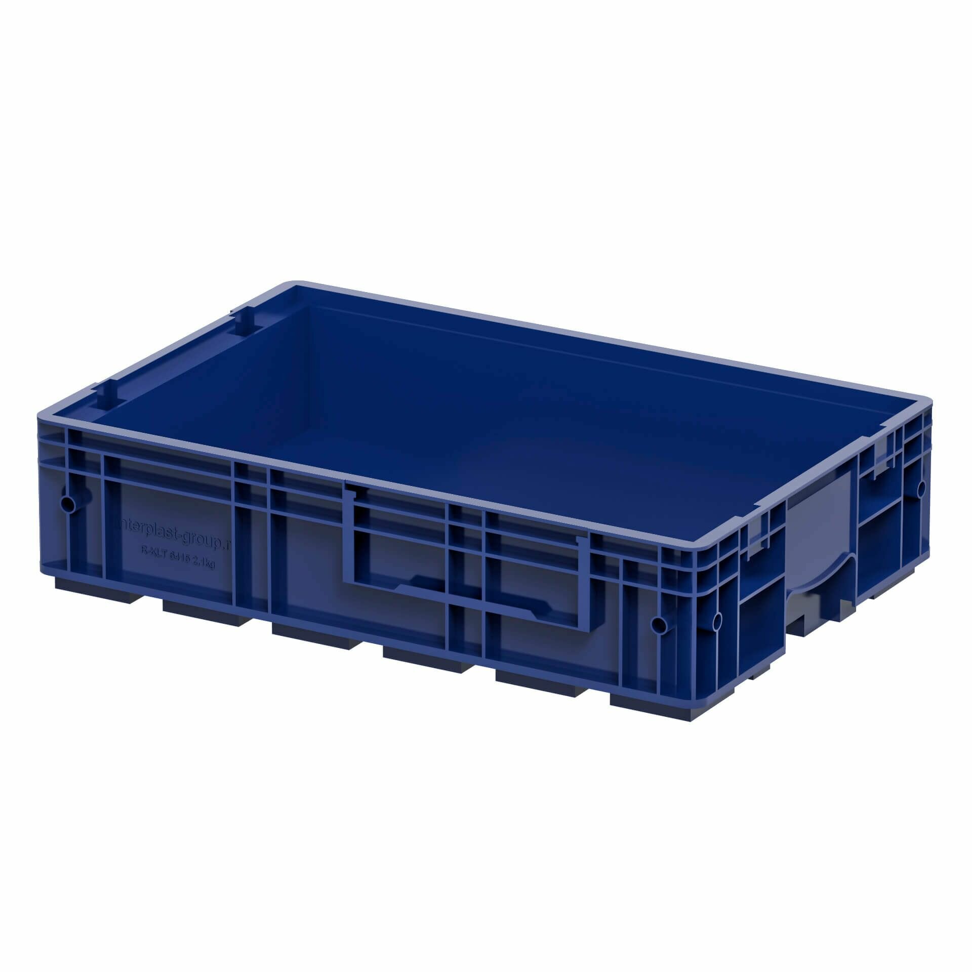 Ящик пластиковый, Контейнер R-KLT 6415, 594х396х147,5 мм, синий