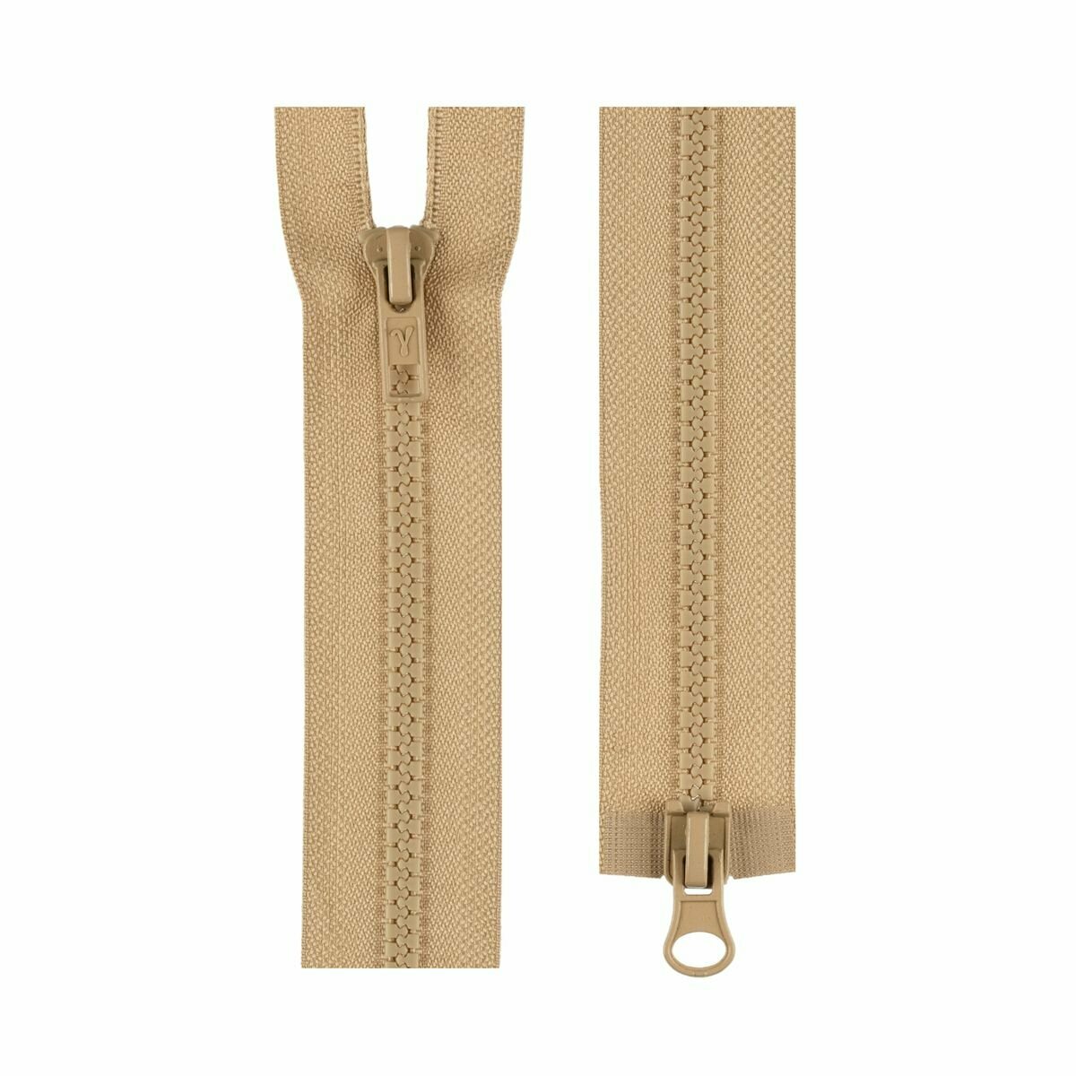 Молния трактор "GAMMA" тип 5 G3052 100 см 10 шт разъёмная двухзамковая №298 св. бежевый