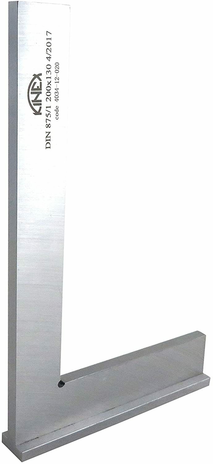 Угольник Kinex поверочный 200х130 мм, Класс 1, Тип УШ, DIN875 4034-12-020