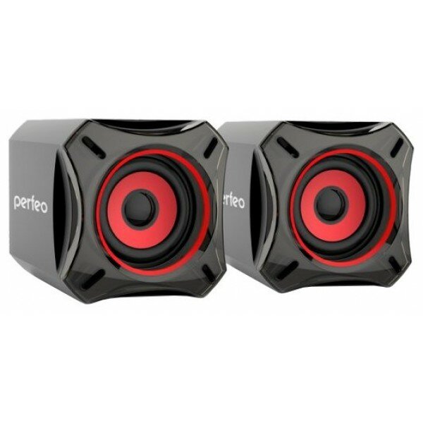 Акустическая система PERFEO CUBE 2.0, мощность 2х5 Вт (RMS), черный, USB (PF-812)