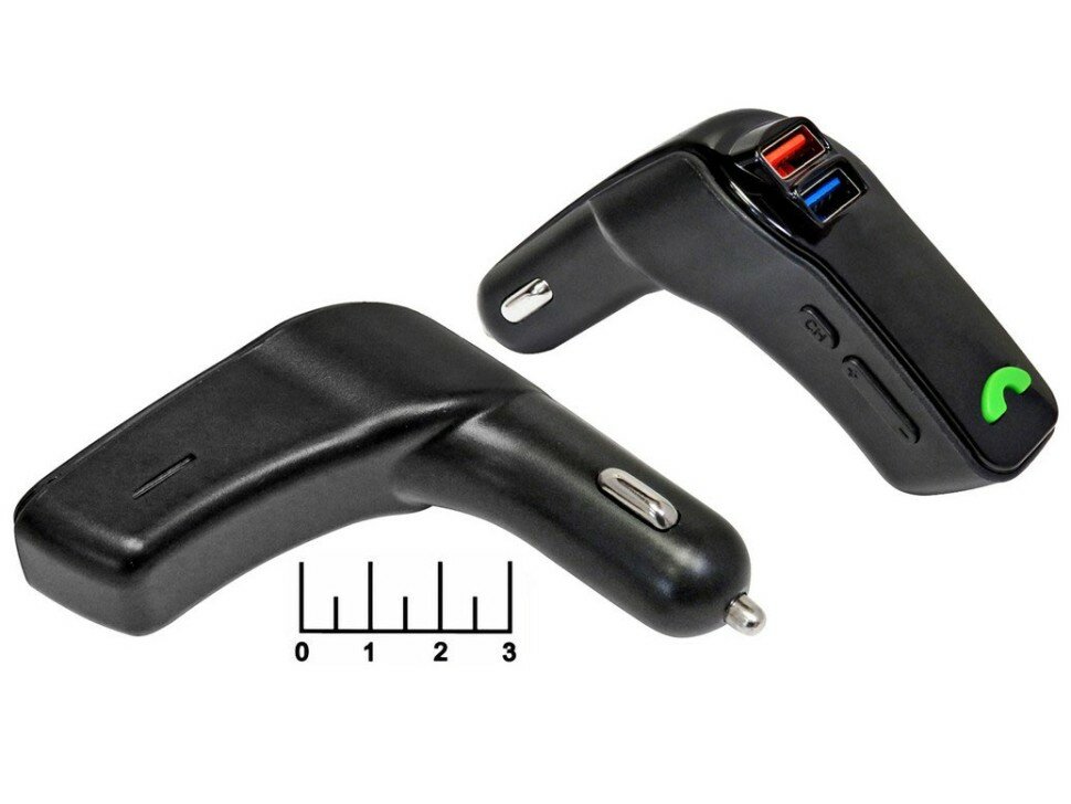 Модулятор MP3/FM/micro SD/2USB ALS-A814 + bluetooth 5V 3.1A