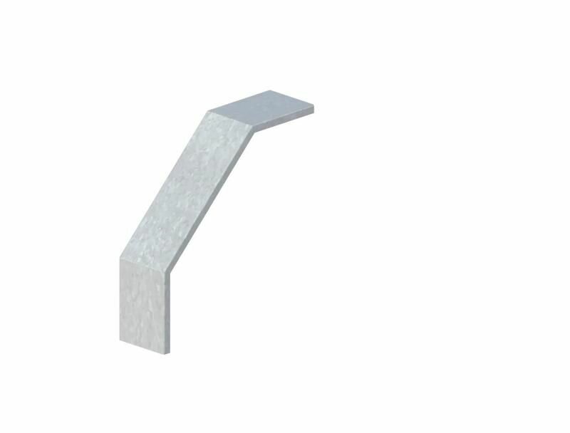 Крышка для угла внешнего 90град. осн.100 сталь 0.7мм ЛМсК-90Н цУТ2.5 оцинк. Соэми Н0122430112