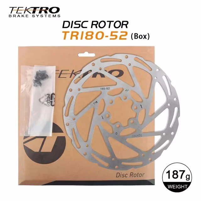 TEKTRO TR160-8/TR180-8/TR203-24 дисковые тормозные диски Черный, 1pcs 180-52