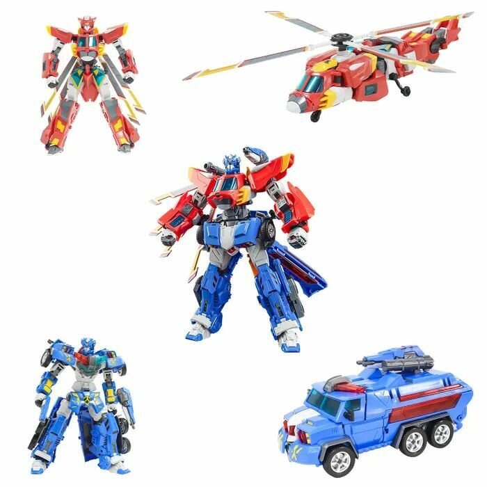 Игровой Набор Glory Alliance: Трансформер. МегаРобот. Боевой воин (комплектация: робот-трансформер 24см (Пулиш+Стрела), оружие-5шт, в коробке, от 6 лет) 660816