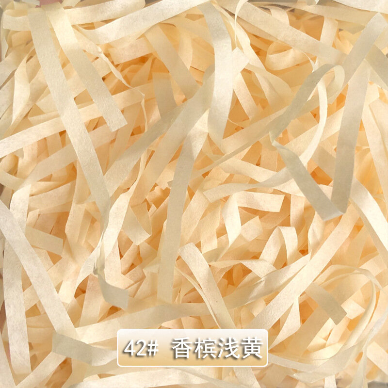 Рафия, измельчённая бумага, мятая бумага, декоративный наполнитель для подарочных и конфетных коробок, продается на вес.