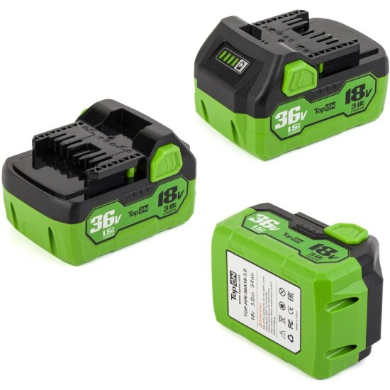 Аккумулятор Topon для Hikoki 18В 3.0Ач / 36В, 1.5Ач (Li-ion) PN: BSL36A18