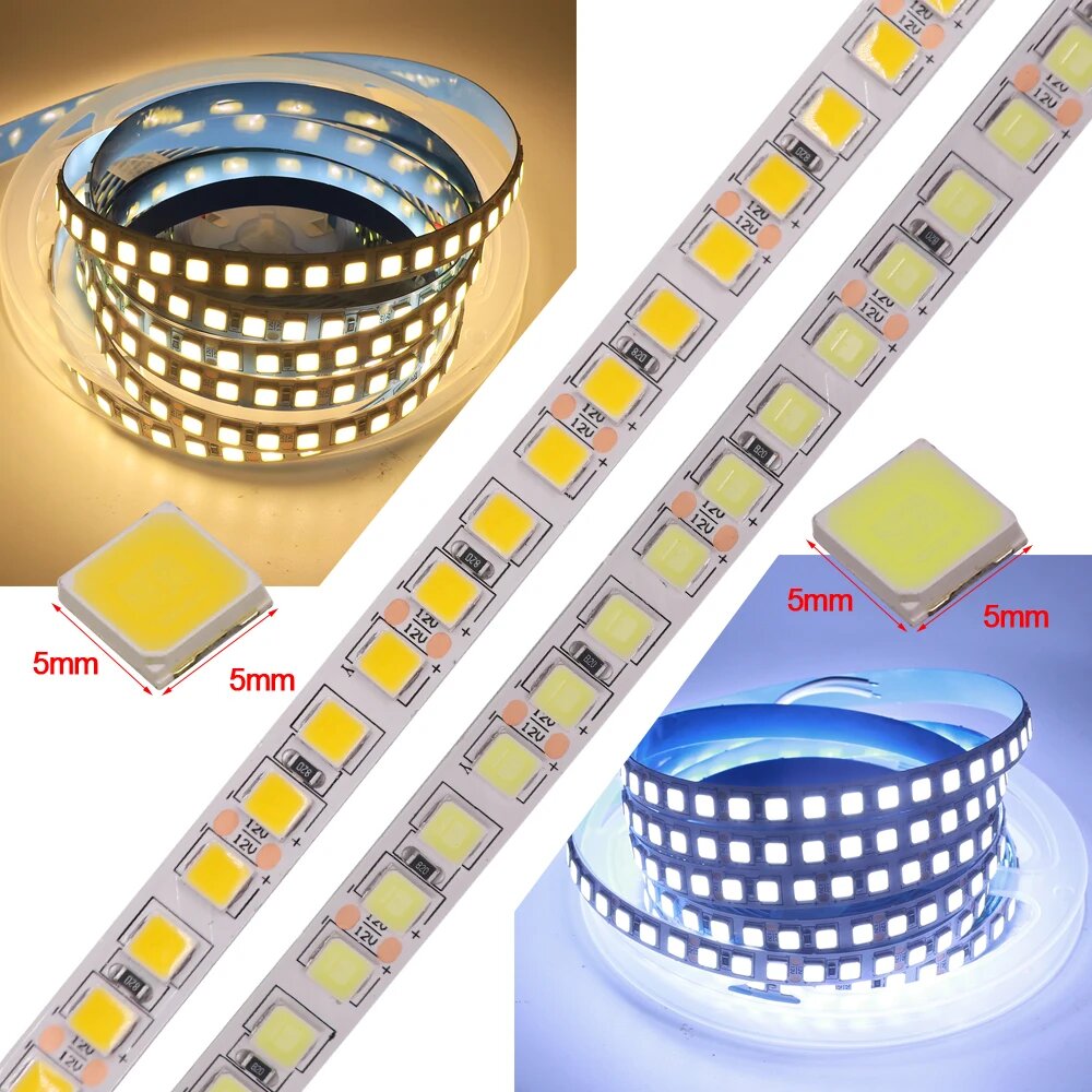 Светодиодная лента GAHADA 1м, 60LED/м, теплый белый, IP21