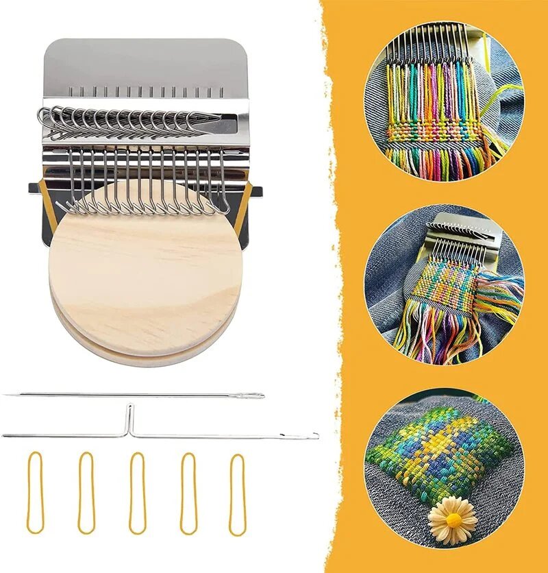 Мини ткацкий станок для дарнинга из бамбука 21Hooks