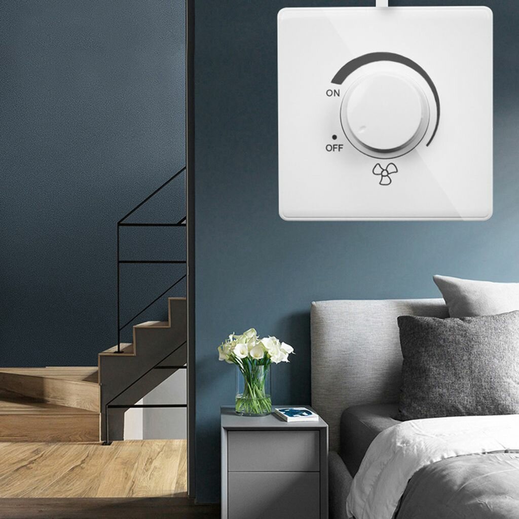 Настенный диммер для управления освещением и скоростью потолочного вентилятора