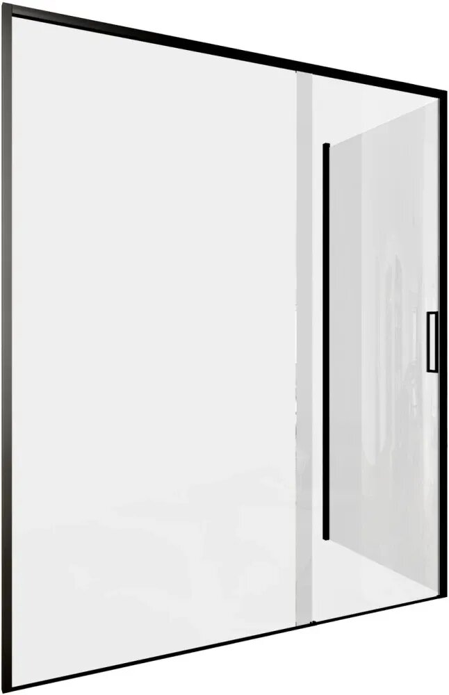 Душевой уголок Aquanet Pleasure Evo AE65-160x90-BT 160x90 профиль черный прозрачное стекло