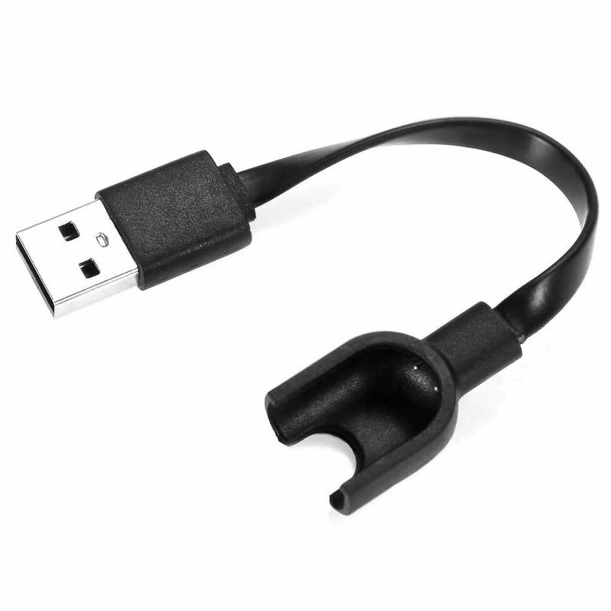 ABS Кабель USB для зарядки Xiaomi Mi Band 3, пластик, черный, 1 шт.