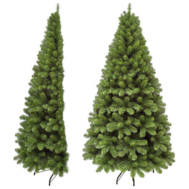 Пристенная искусственная елка Санкт-Петербург 230 см, ПВХ, Triumph Tree, 72017/1028952