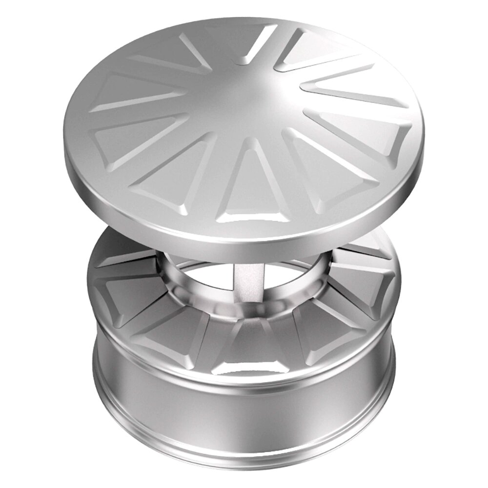 Оголовок для дымохода сэндвич Flue Line d210x150 мм оцинкованная сталь 0,5 мм + матовая 0,5 мм (конденсат)