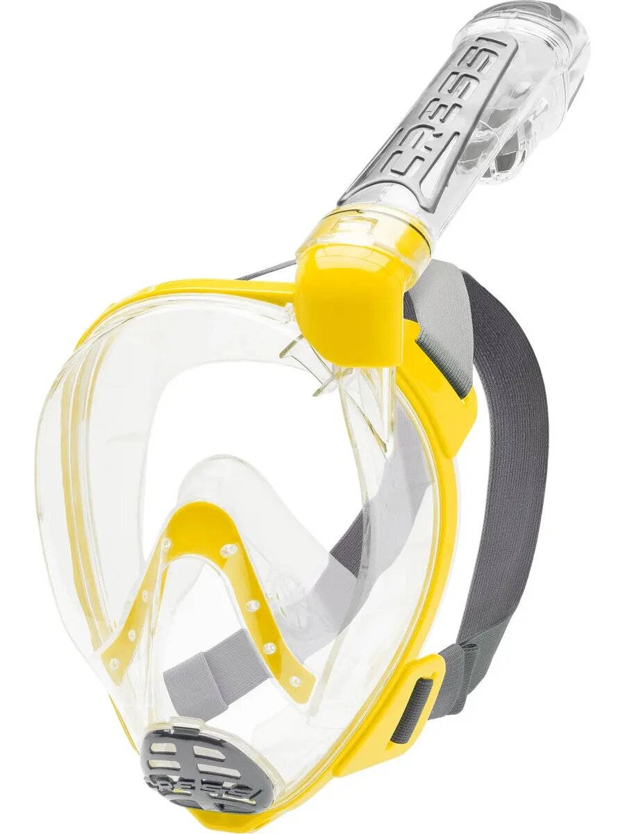 Маска полнолицевая CRESSI DUKE желтая рамка р. M-L