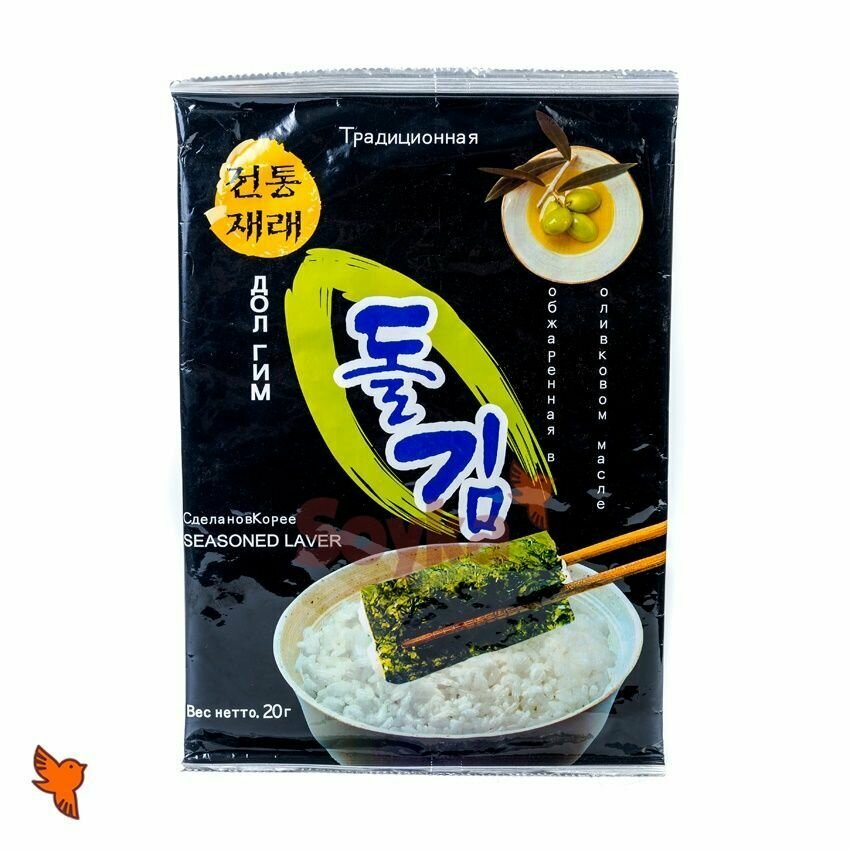 Хрустящая морская капуста с оливковым маслом Дол Гим, 20г