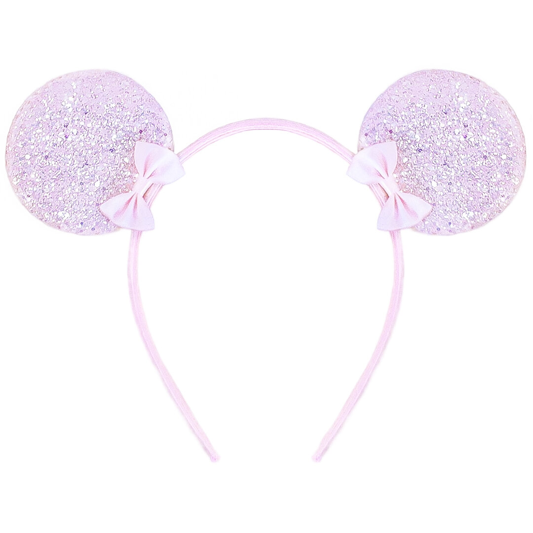 Ободок, Мышка с бантиками, Розовый, 1 шт.