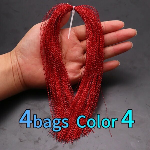 Витая Flashabou красная, 4 упаковки, Color: 4 bags color n4