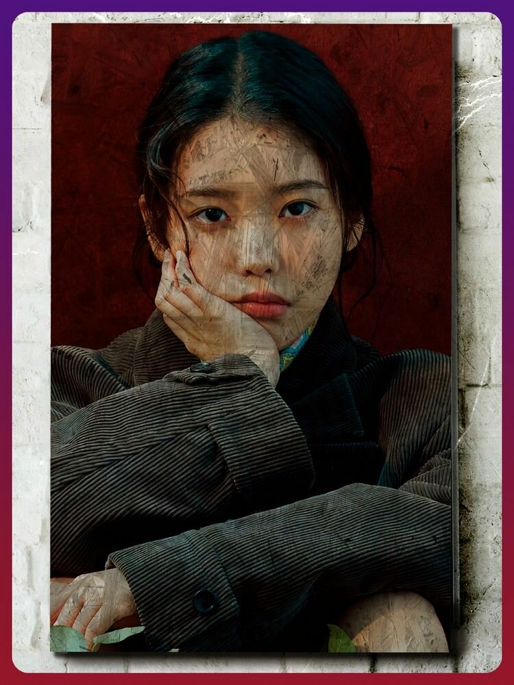 Картина интерьерная на рельефной доске Знаменитость Аю (Певица, кейпоп, Южная Корея, IU) - 62412378