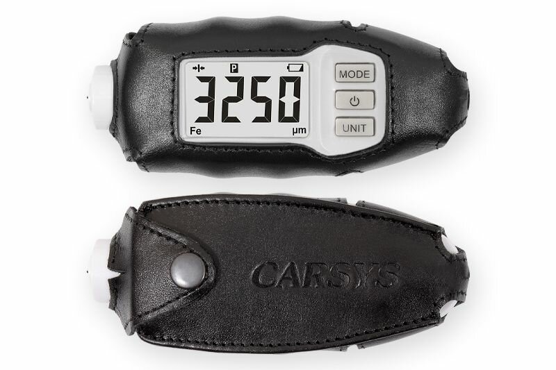 Кожаный защитный чехол для толщиномера CARSYS DPM-816 (черный)