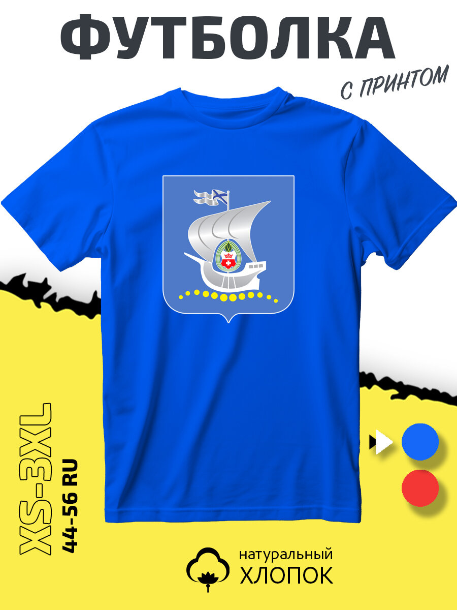 Футболка с принтом герб города Калининград