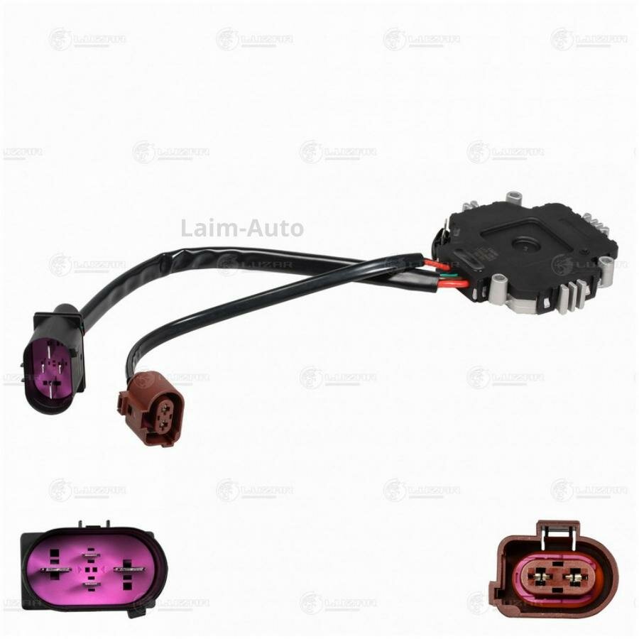 LUZAR LFR-18K2 Модуль управления вент. охл. для а/м Skoda Octavia A5 (04-)/VW Golf V (03-) (тип Gate) (LFR 18K2)