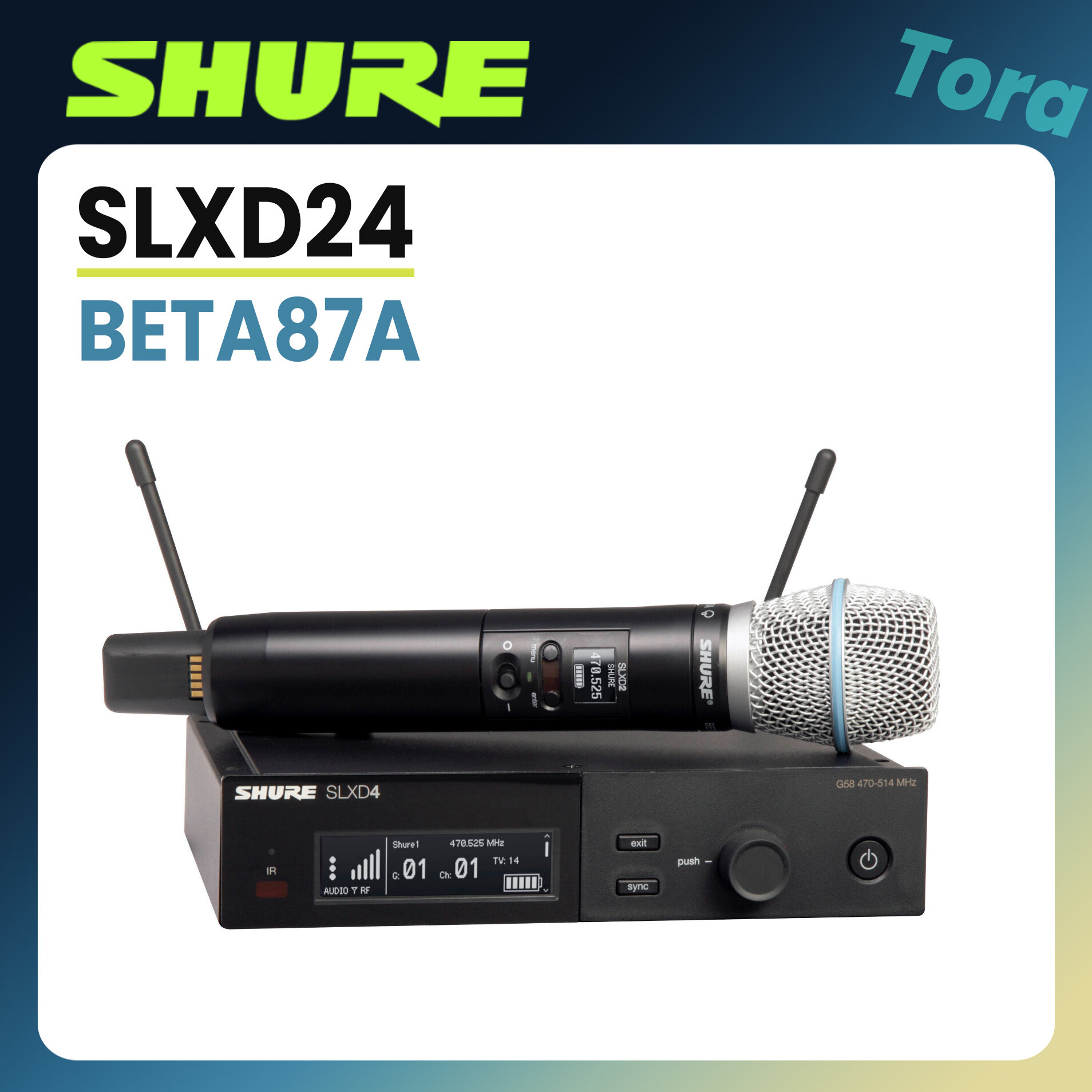 Shure Микрофон для живого вокала SLXD24/BETA87A